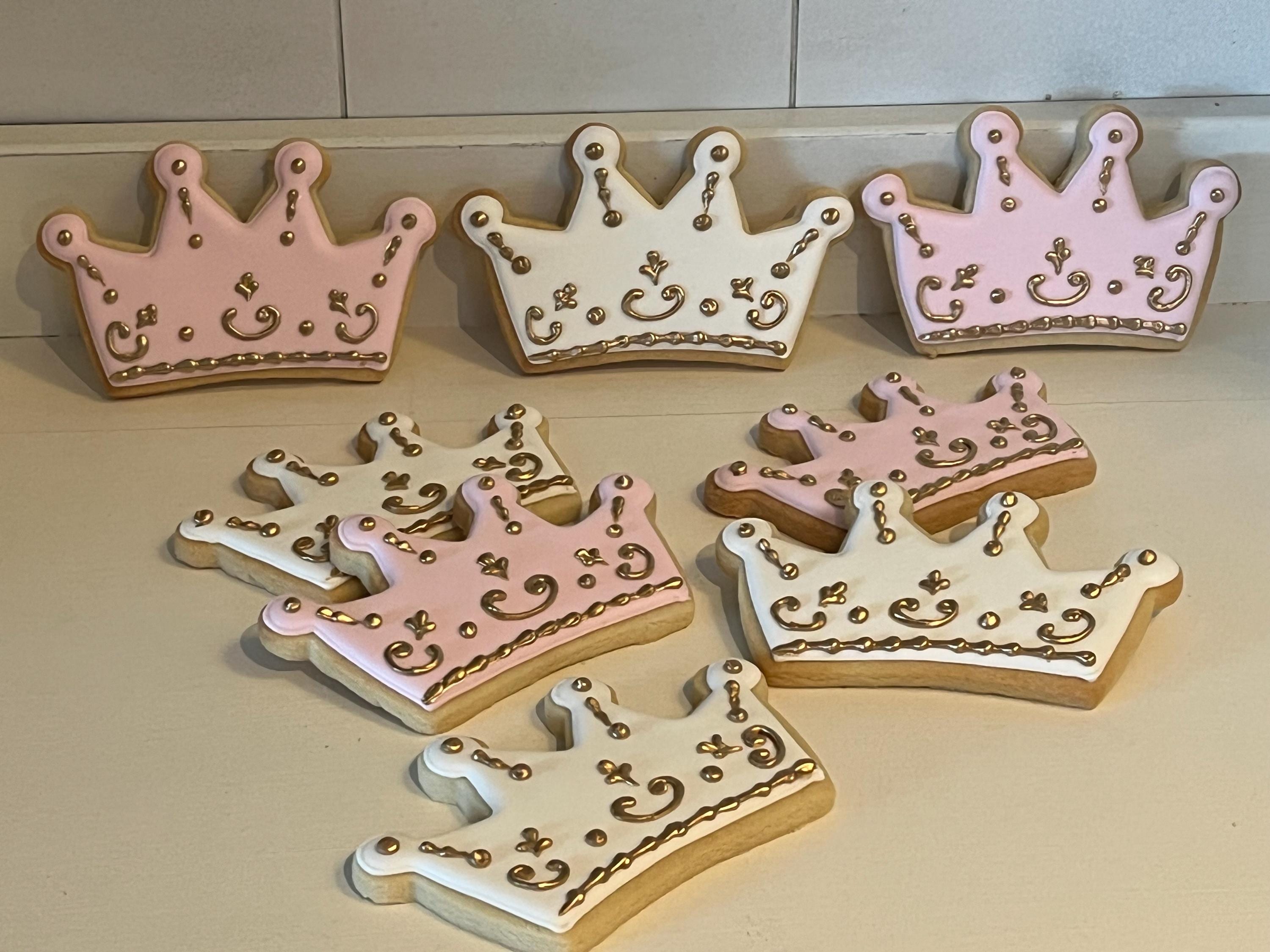 Princess Crown Cookies - 1 Dozen - Etsy