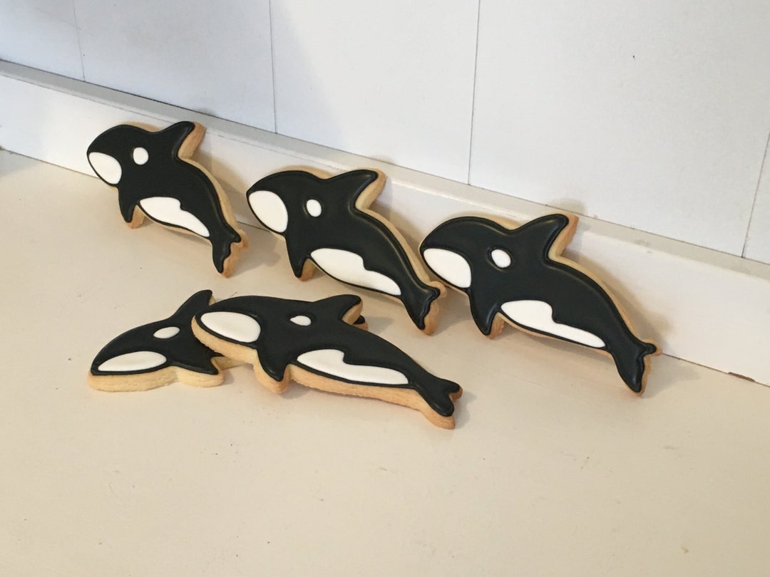 Killer Whale Orca Sugar Cookies - Etsy