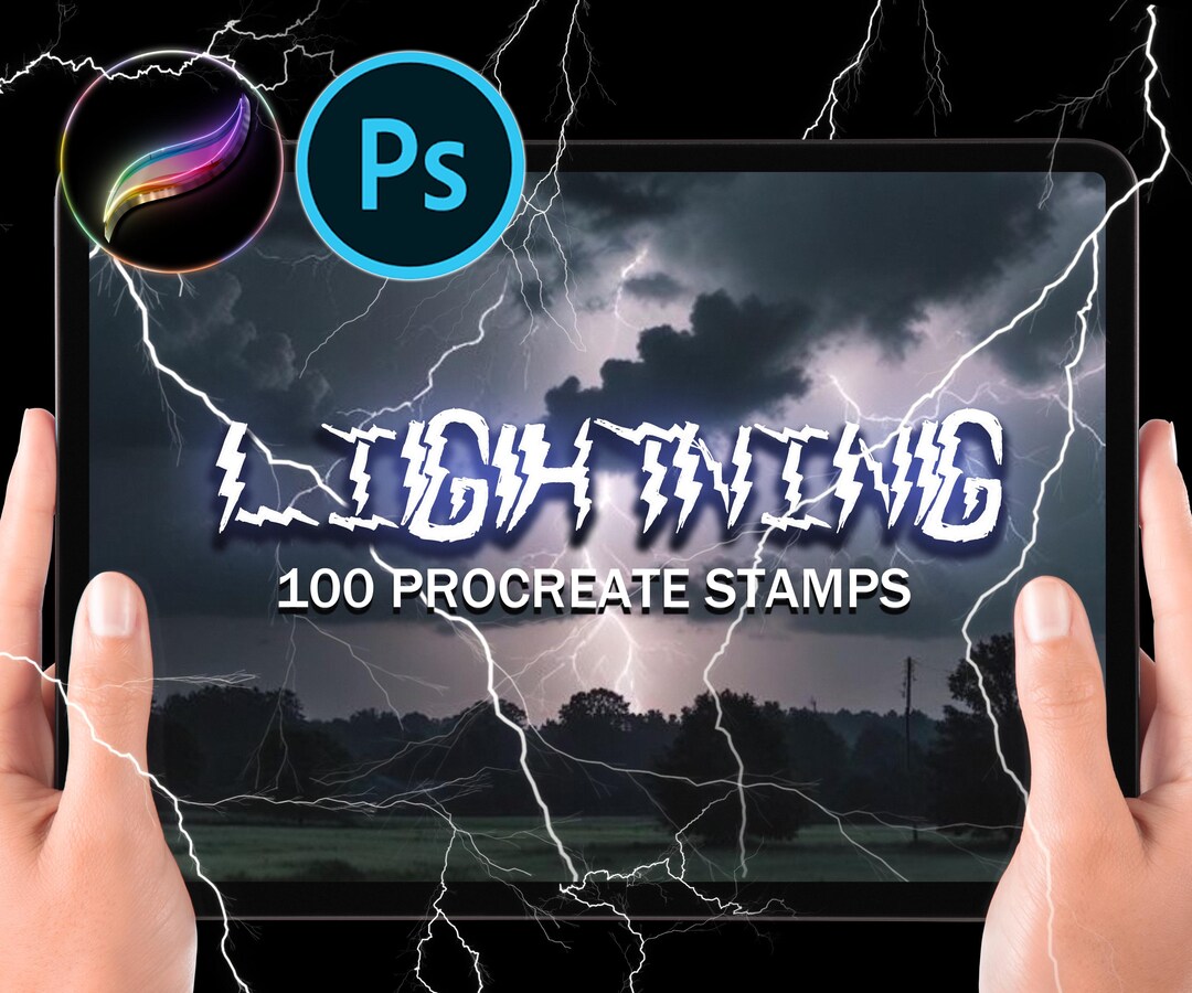 100 Lightning Procreate Brushes: Electric, Thunder, Glow FX (instant Download) - Etsy