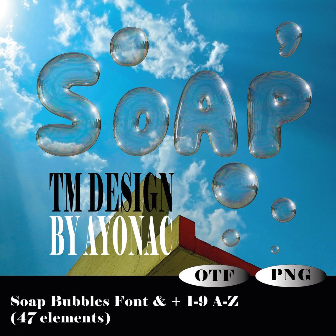 3D Soap Bubble Letters Clipart: Transparent Texture Font (PNG) - Etsy