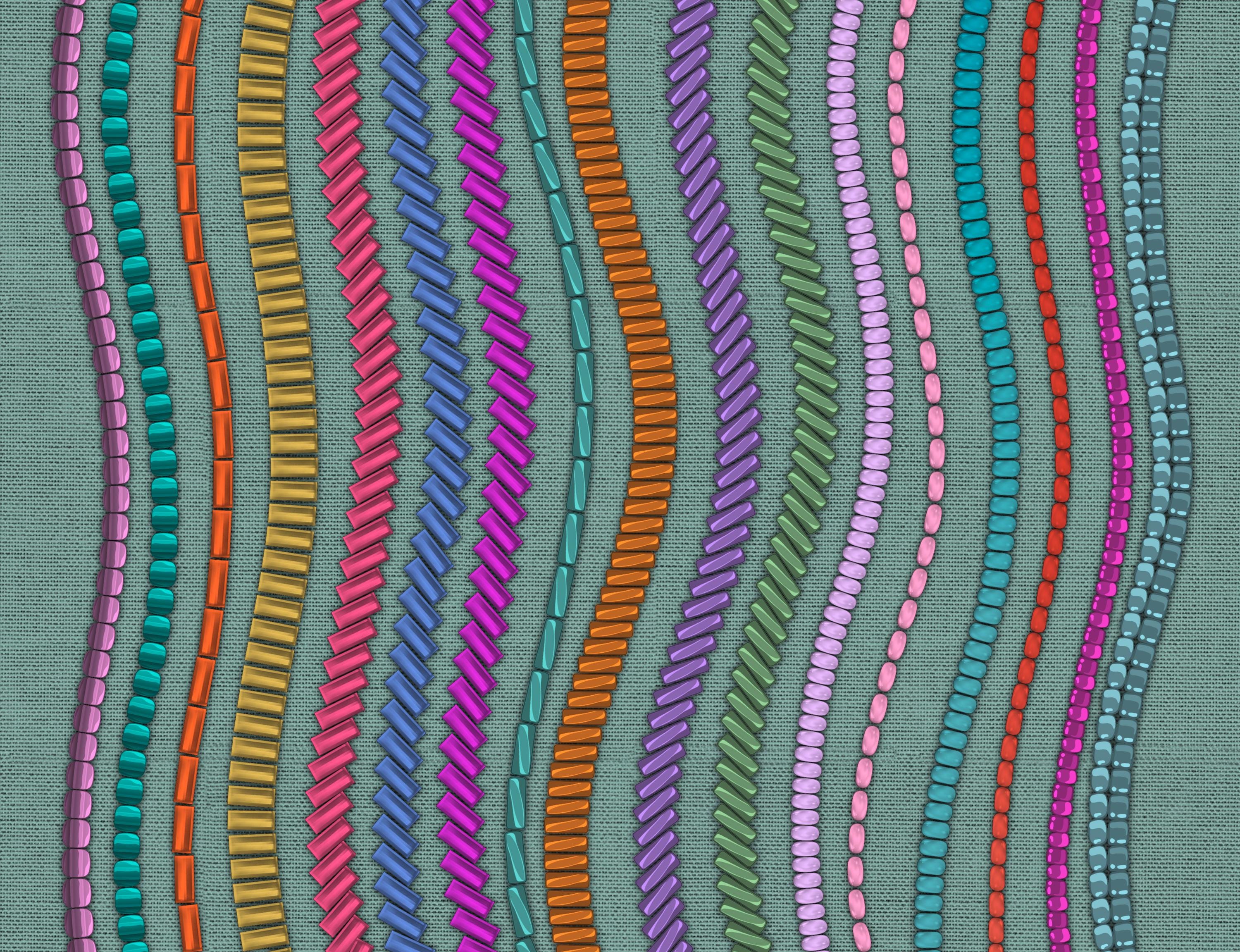 132 Procreate 3D Beads Brushes, Pearls Brush, Procreate Jewelry Brush ...