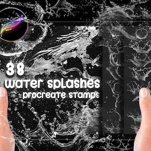 Water Splash Stamps: Realistic Liquid Brushes for Procreate (PDF) - Etsy