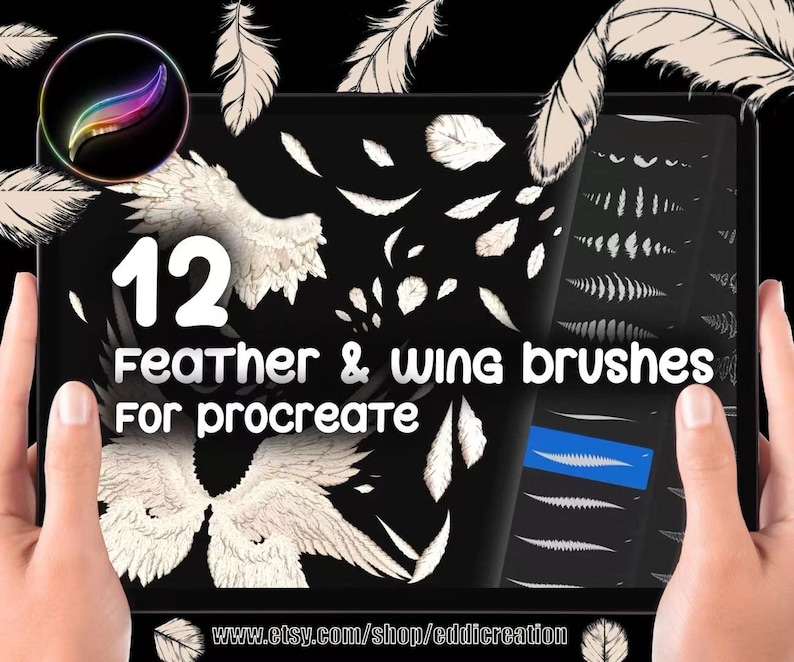 Procreate Dynamic Wings Brush Kit, Manga, Angel, Demon (digital ...