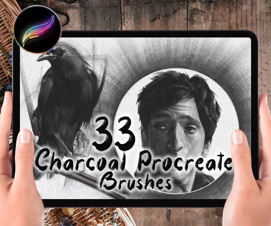 Charcoal Procreate Brushes: Digital Drawing Set + Paper Textures - Etsy UK
