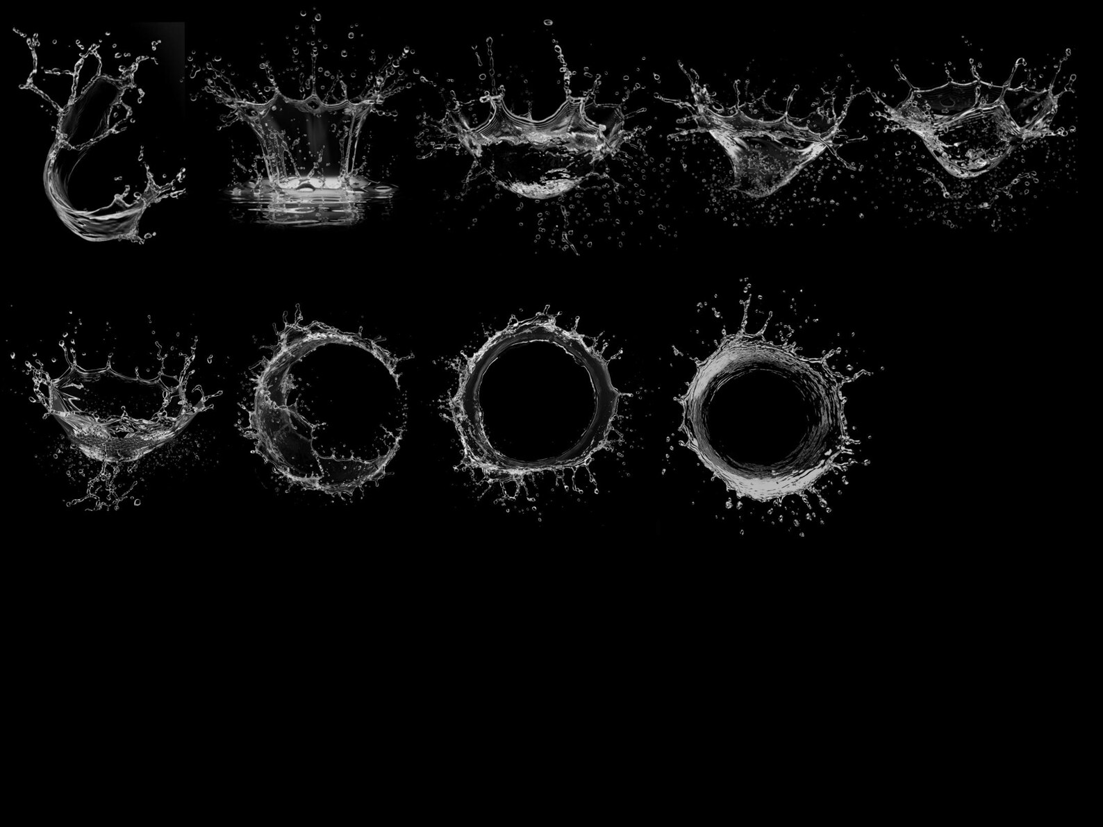 Water Splash Stamps: Realistic Liquid Brushes for Procreate (PDF) - Etsy