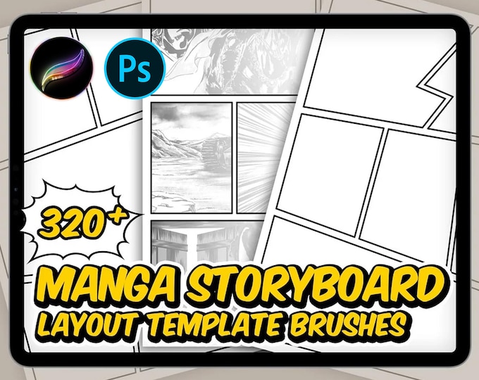 90 Procreate Comic Maker Stempel Bürsten, Storyboard Template Template, Sprechblase Stempel ...
