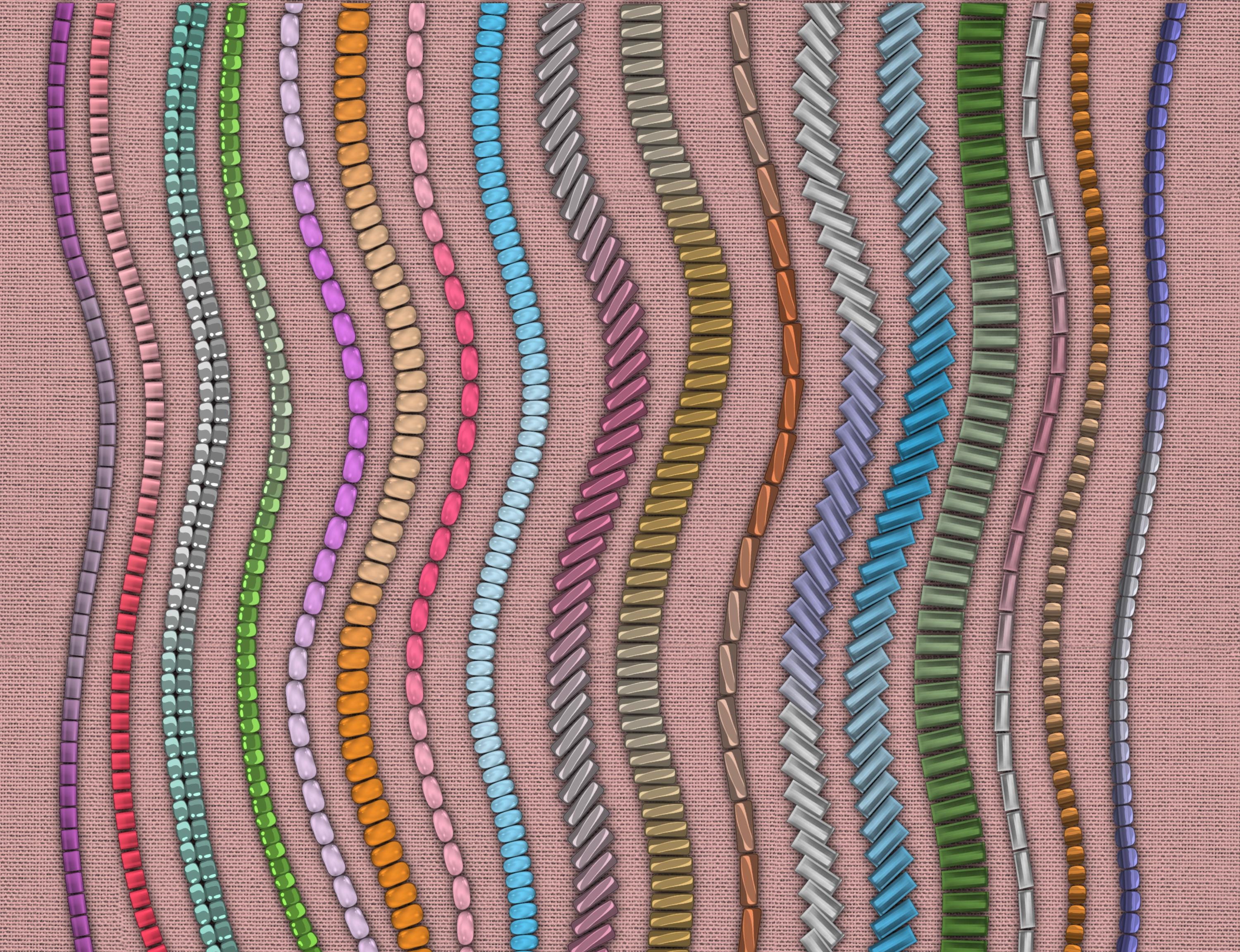 132 Procreate 3D Beads Brushes, Pearls Brush, Procreate Jewelry Brush ...