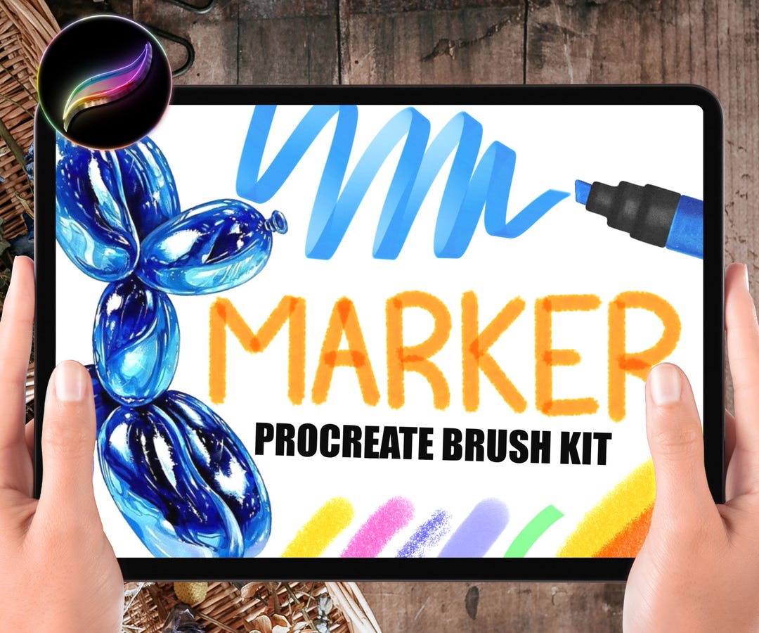 Alcohol Markers Procreate Brushes, Set of 26 Brushes, Procreate ...