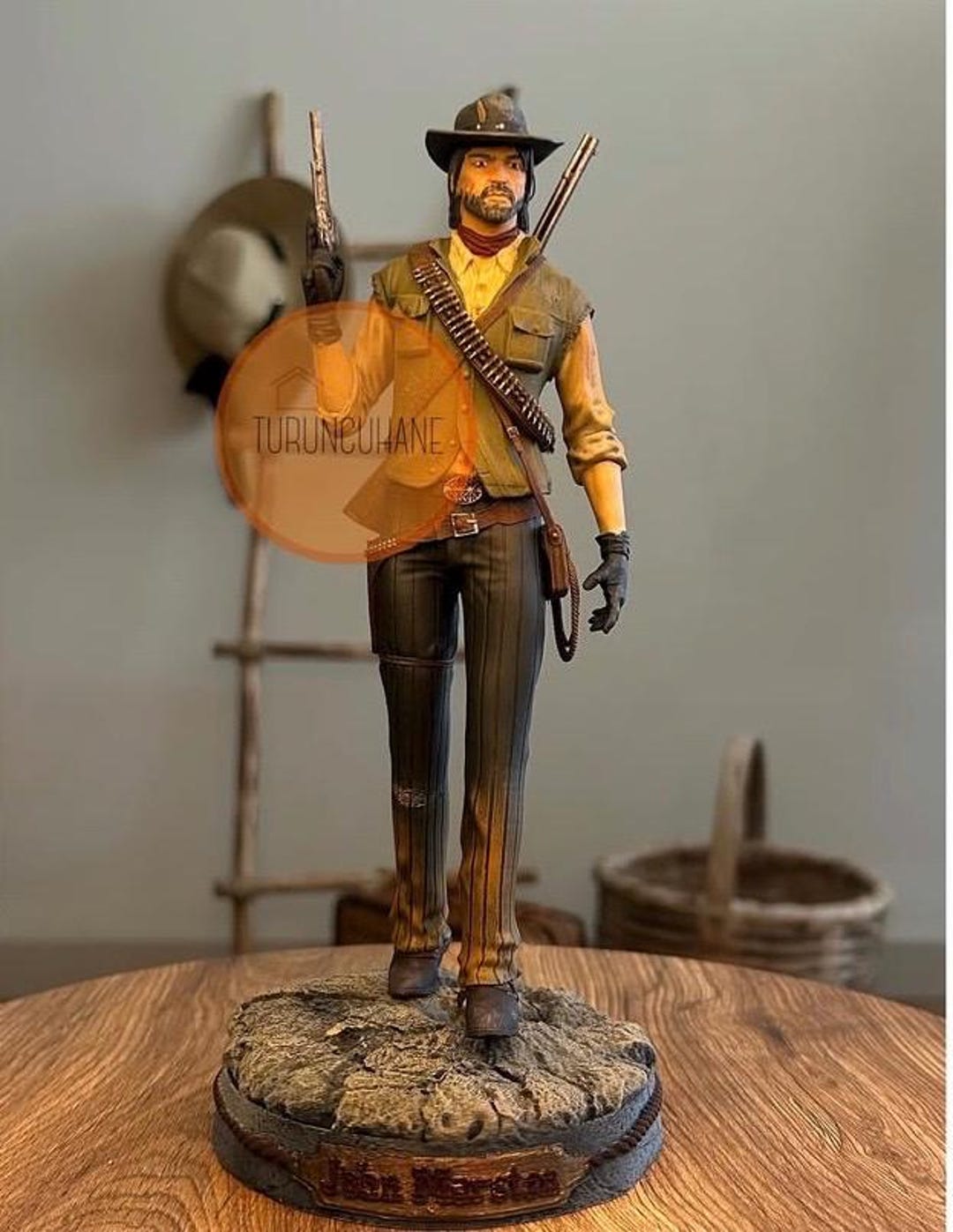 John Marston Red Dead Redemption RDR2 Playstation Gamer Figure Gamer - Etsy