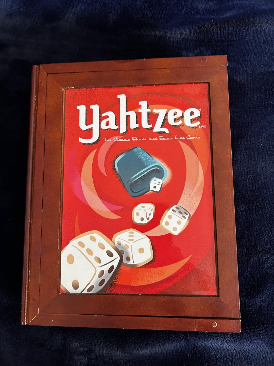 Hasbro Parker Brothers Vintage Game Collection: Wooden Book Box Yahtzee ...