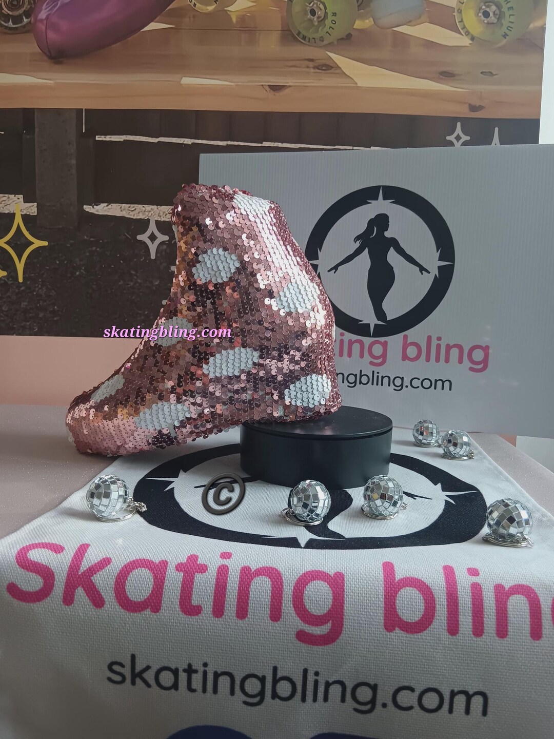 Ice/roller Skate Boot Cover's With Sequin and Sparkle by Skating Bling ...