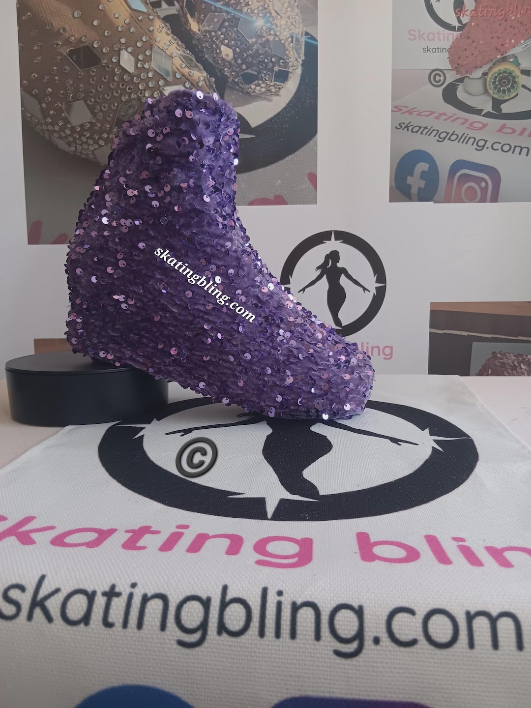 Skate Covers for Ice and Roller Skates "go Sparkle Baby" Range in Baby ...