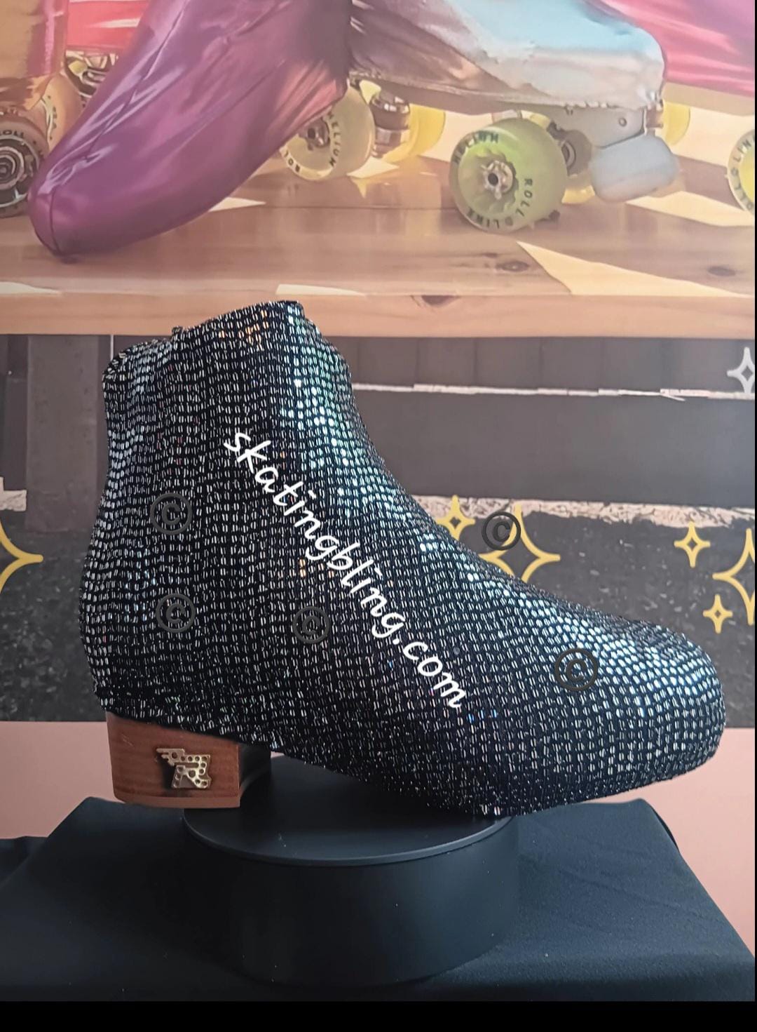 Mirror Ball/disco Boot Covers for Ice and Roller Skates - Etsy New Zealand