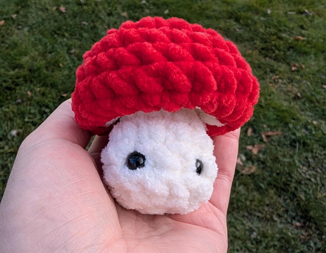 Crochet Mushroom Popper Fidget Toy - Etsy