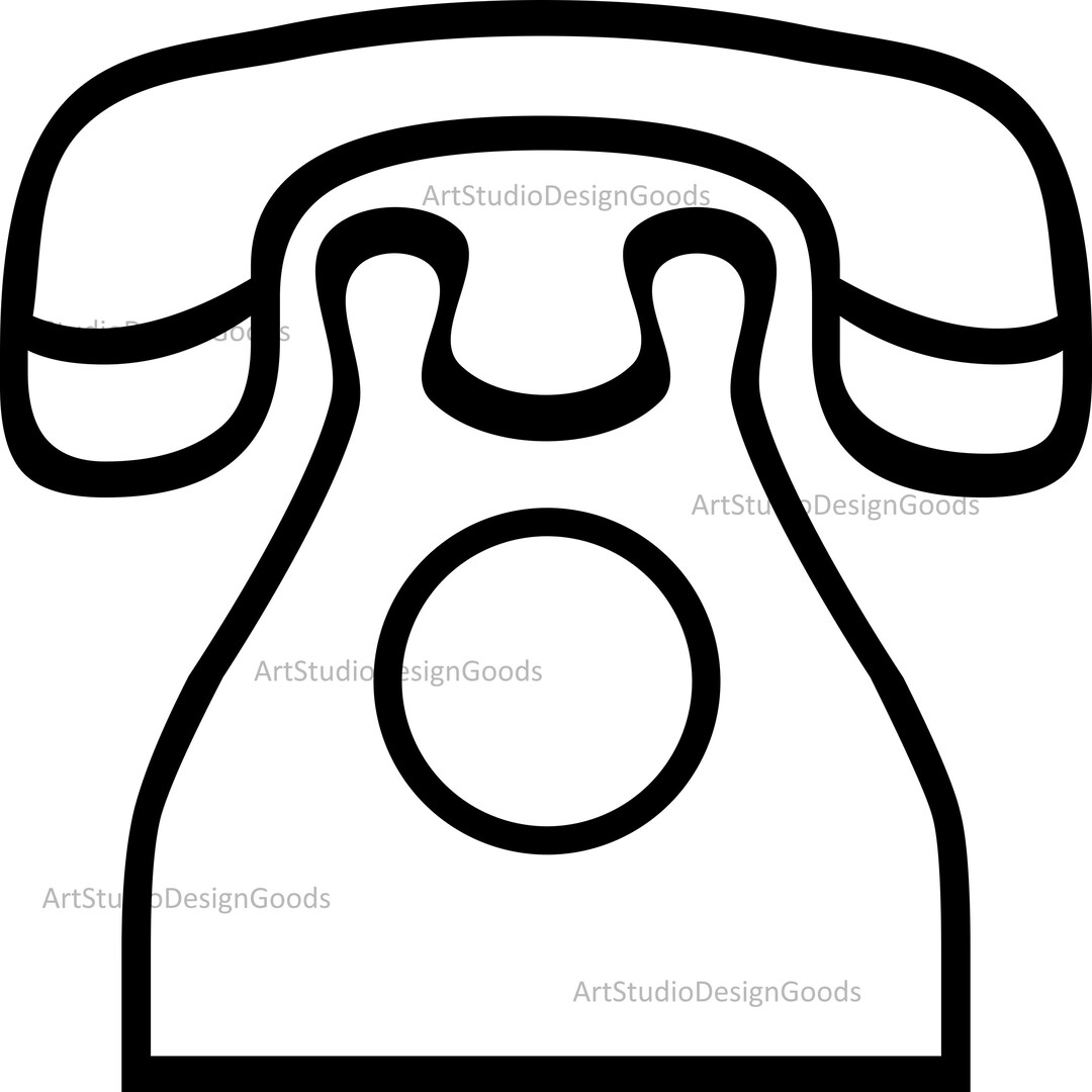 Phone SVG Files, Phone Vector Files, Phone Outline Svg, Phone Cut File ...