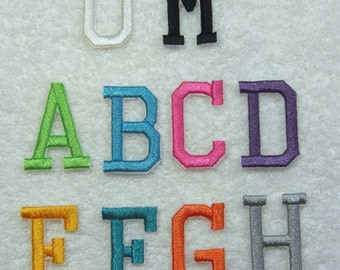 Embroidered letter | Etsy