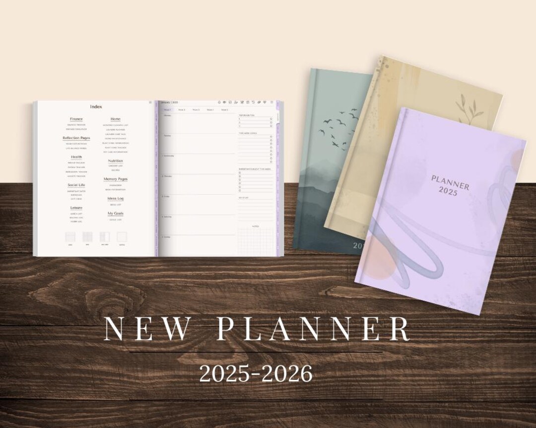 Beige Digital Apple Planner 2025 - Elegant & Minimalist | Daily, Weekly ...