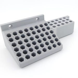 Screwdriver Hex Bit Storage - Wall Mountable - Holds 60+ Bits! Organize ...