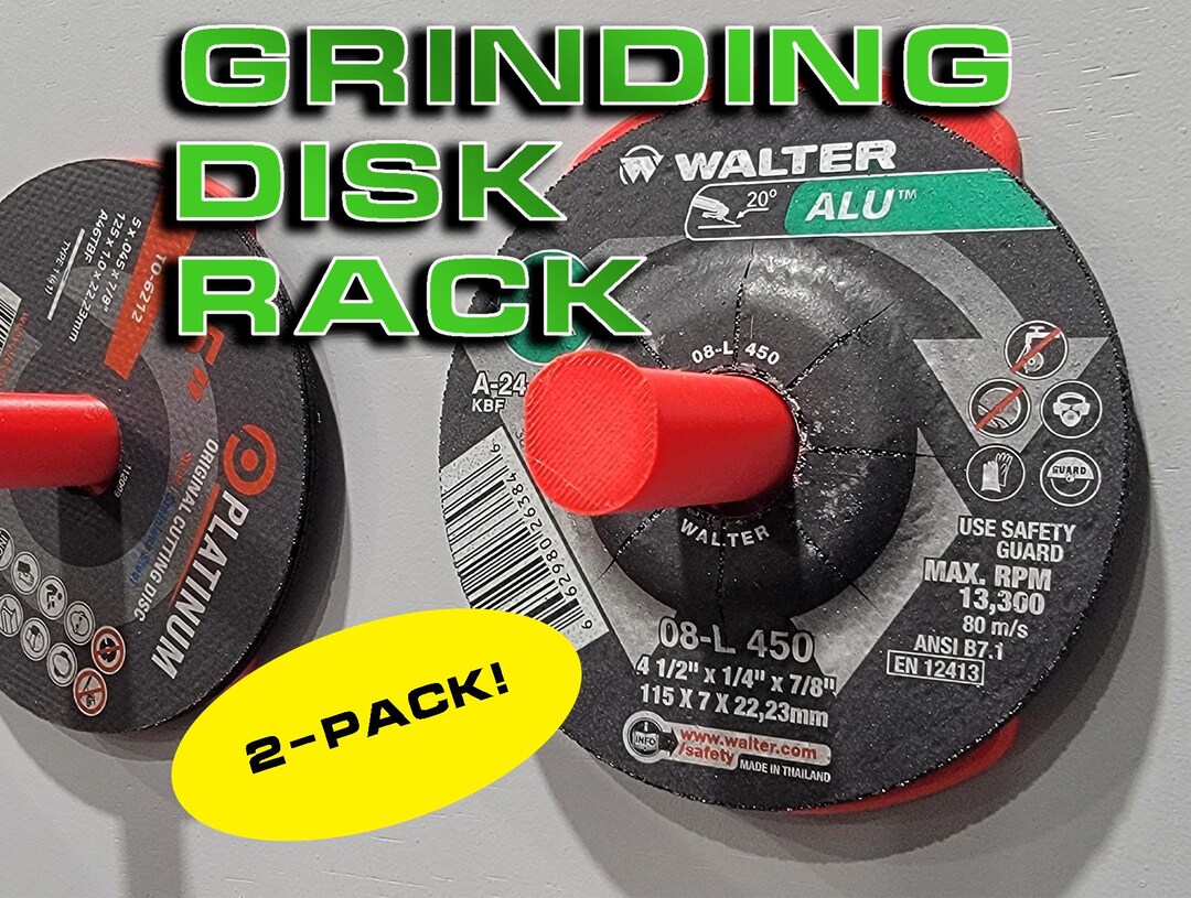 Grinder Abrasive Disc Tool Wall Storage (2-pack) - Etsy