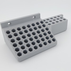 Screwdriver Hex Bit Storage - Wall Mountable - Holds 60+ Bits! - Etsy