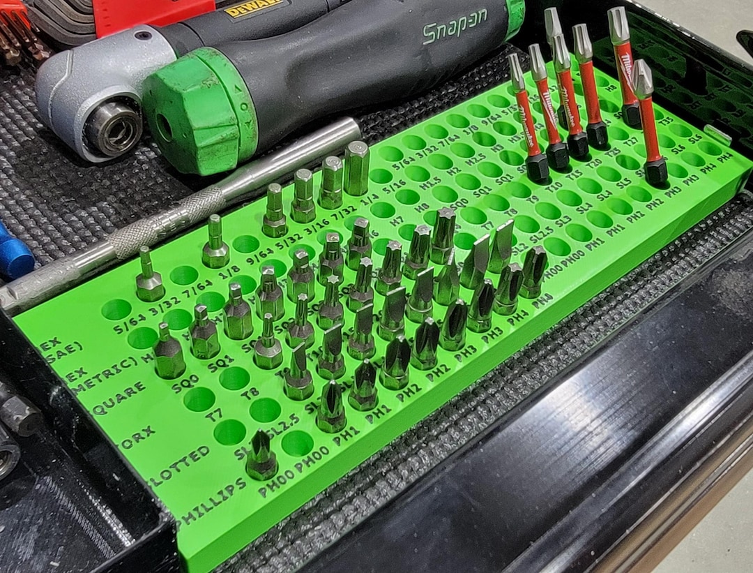 Screwdriver Hex Bit Storage - Fits 2" Deep Toolbox Drawers - Etsy