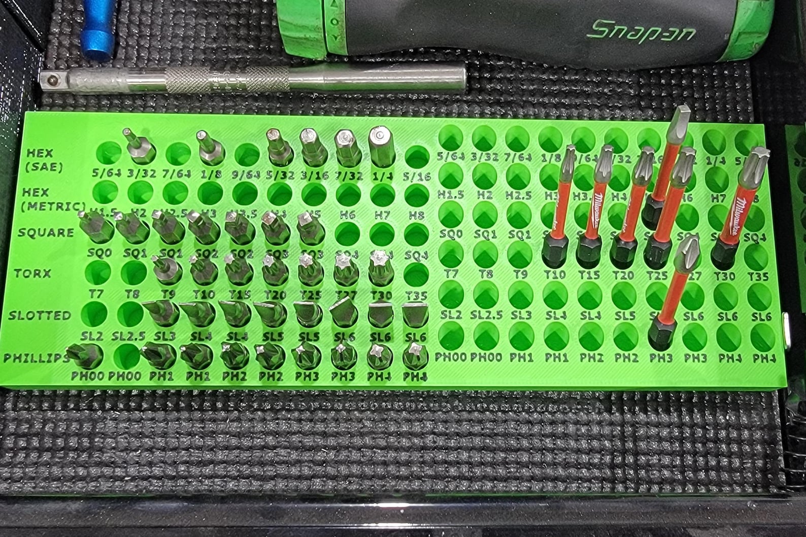 Screwdriver Hex Bit Storage - Fits 2" Deep Toolbox Drawers - Etsy