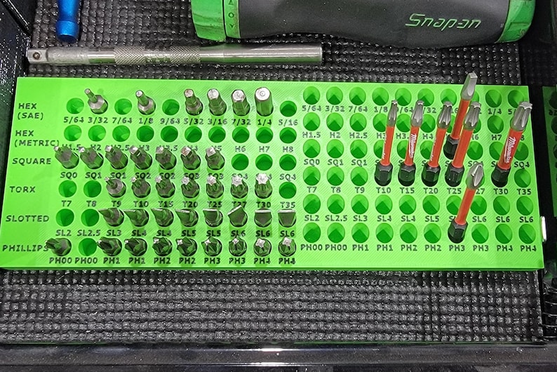 Screwdriver Hex Bit Storage - Fits 2" Deep Toolbox Drawers - Etsy