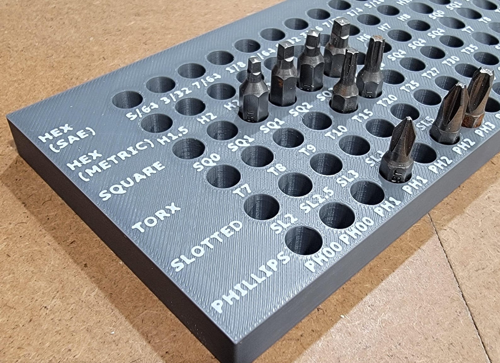 Screwdriver Hex Bit Storage - Fits 2" Deep Toolbox Drawers - Etsy