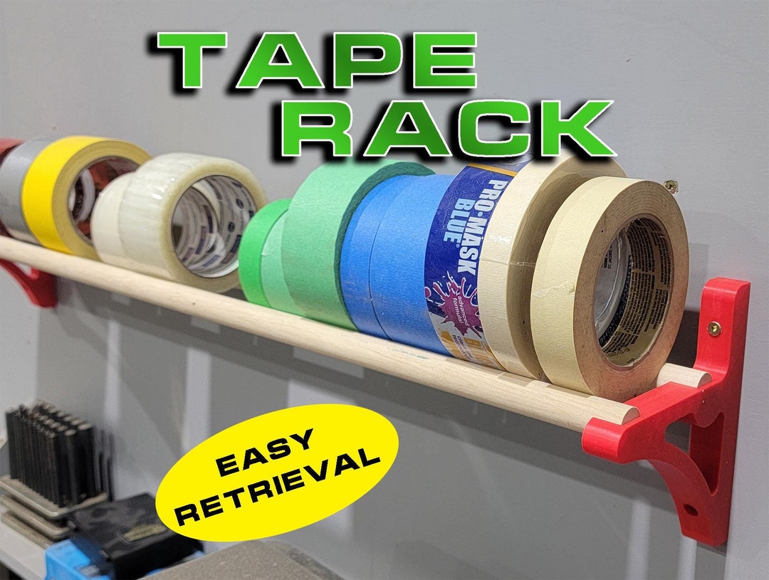 Tape Storage Rack: Garage and Craft Room Tape Roll Organizer - Etsy