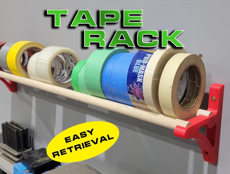 Tape Storage Rack Wall Mounted - Organize Your Tape Rolls in Your ...