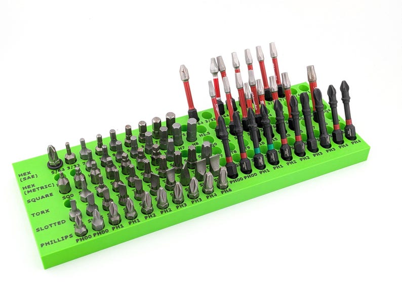 Screwdriver Hex Bit Storage - Fits 2" Deep Toolbox Drawers - Etsy