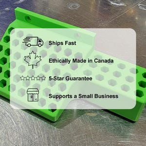 Screwdriver Hex Bit Storage - Wall Mountable - Holds 60+ Bits! Organize ...