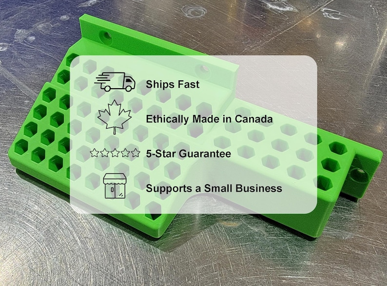 Screwdriver Hex Bit Storage Wall Mountable Holds 60 Bits - Etsy