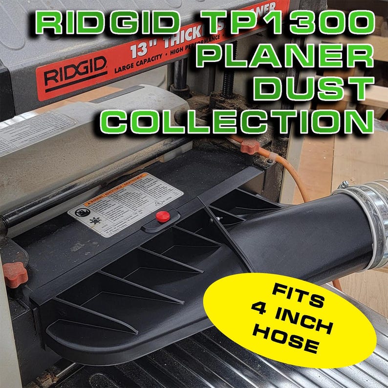 Ridgid 13" Planer Dust Collection Manifold - 4" Hose - TP1300/TP13000 ...