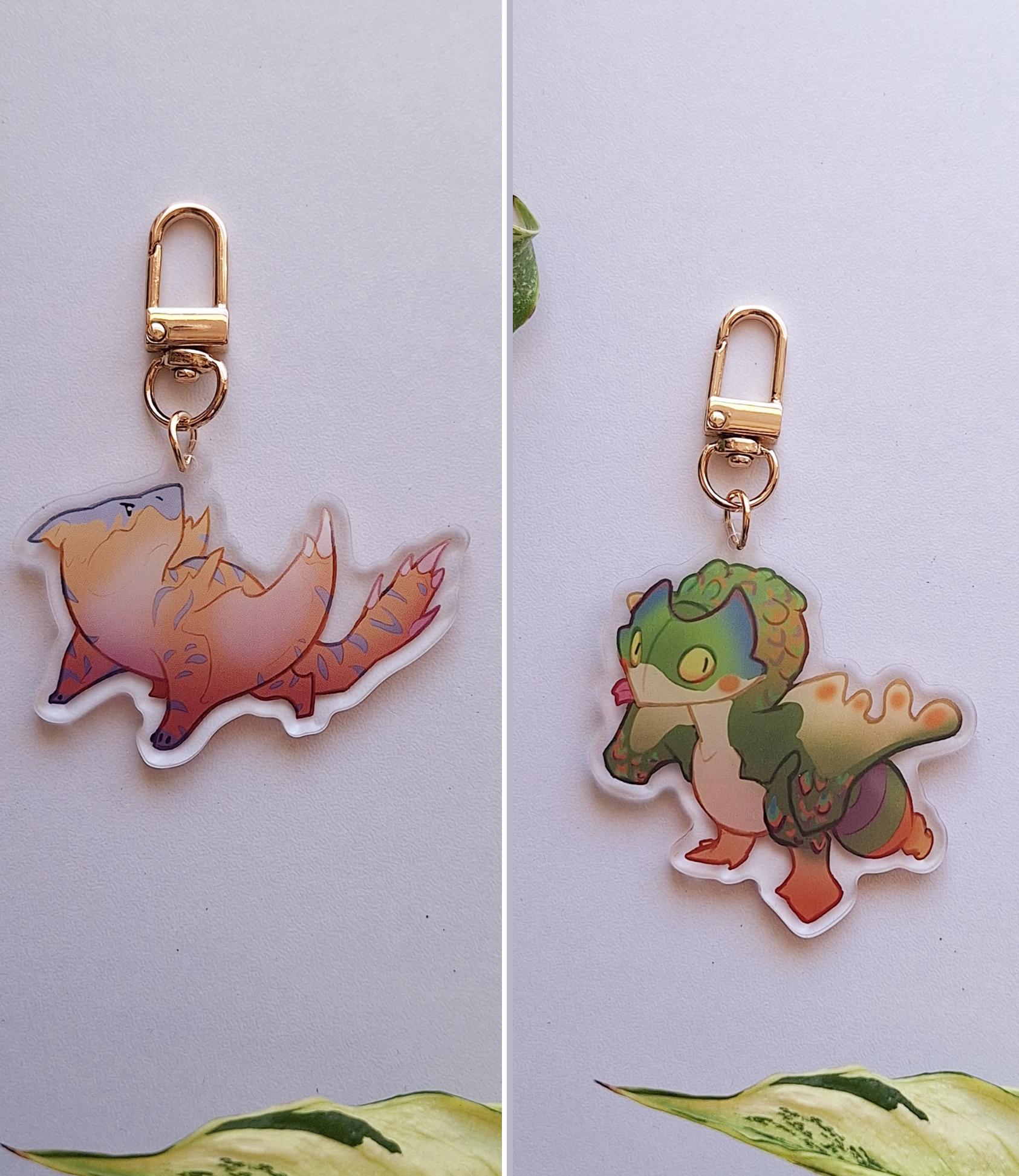 Monster Hunter Chibi Keychains - Etsy