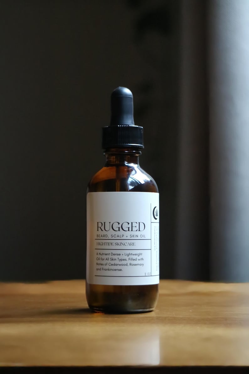 RUGGED Beard Scalp + Skin Oil - Etsy