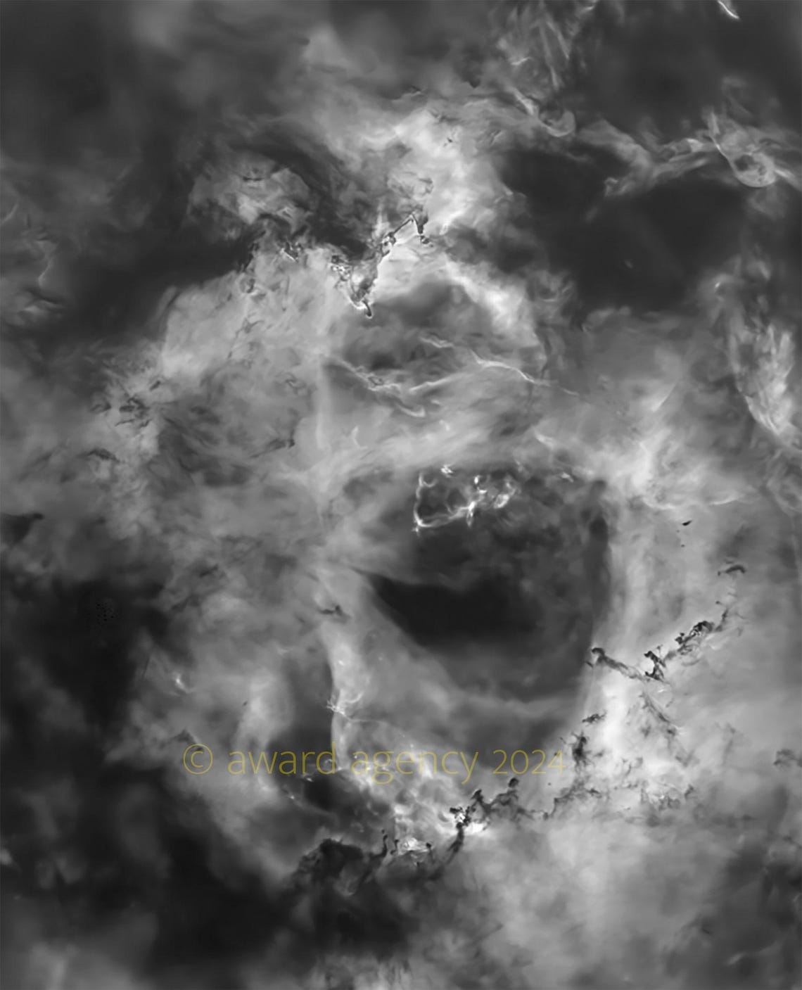 The Rosette Nebula A Face in the Clouds, 2024 - Etsy