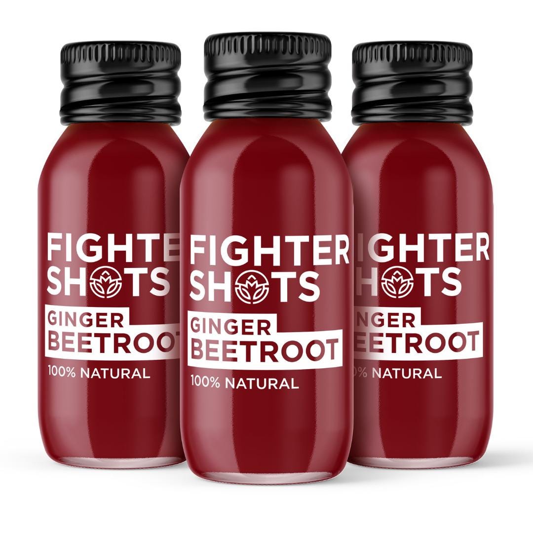 Fighter Shots 100% VEGAN Ginger + Beetroot, 6 or 12 X 60ml - Etsy