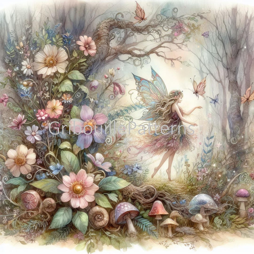 Fantasy Forest, Fairy, Cross Stitch Pattern, PDF, XL Size, Pattern ...