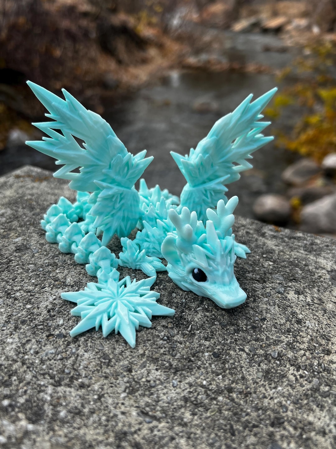 Winterwing Dragon: 3D Printed, Winter Dragon, Winter, Ice, Frozen ...