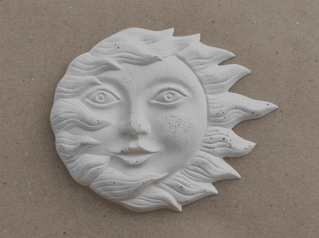 Sun Plaque - Handmade Decorative Art for Home or Garden | Concrete Wall ...