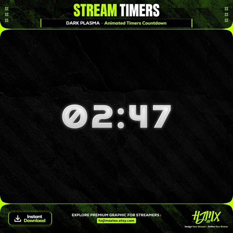 Galaxy Dark Plasma Animated Stream Timers: 1-10 Minute Countdown ...