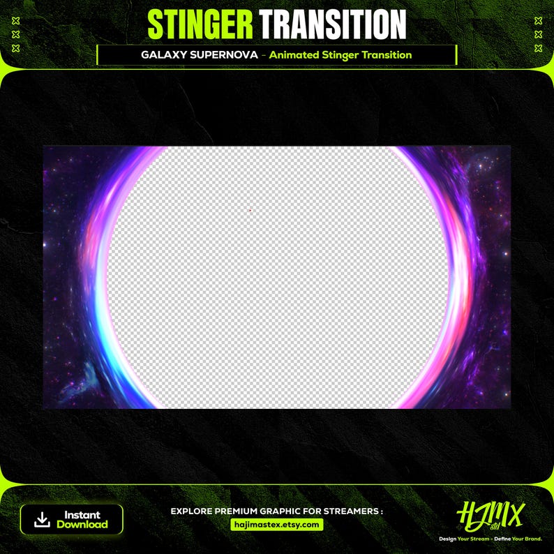 Galaxy Supernova Animated Stinger Transition for Stream | Twitch ...