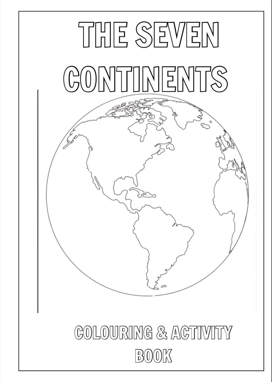 The Seven Continents Activity and Colouring Book. - Etsy