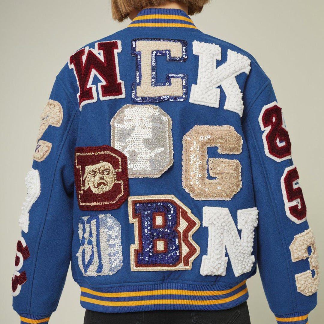 Custom Chenille Patches, Sequin & Embroidery Patches for Letterman Jackets – Personalized ...