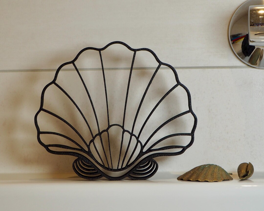 Buy Shell as Minimalist 3D Print in Line Art - Individual Children's ...