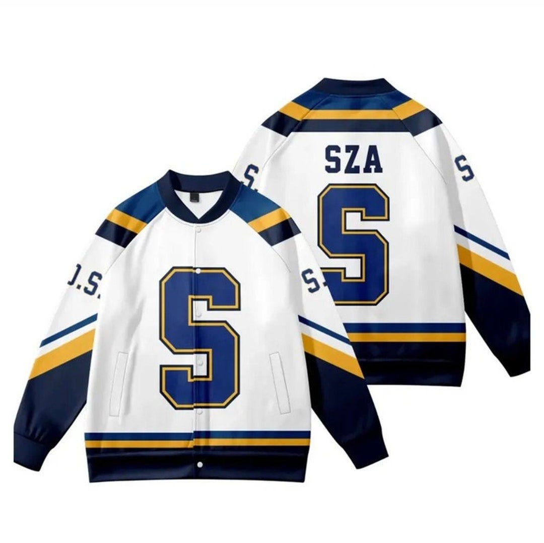 SZA S JERSEY SOS Merch Baseball Uniform Women Men Jacket Coats Cosplay ...