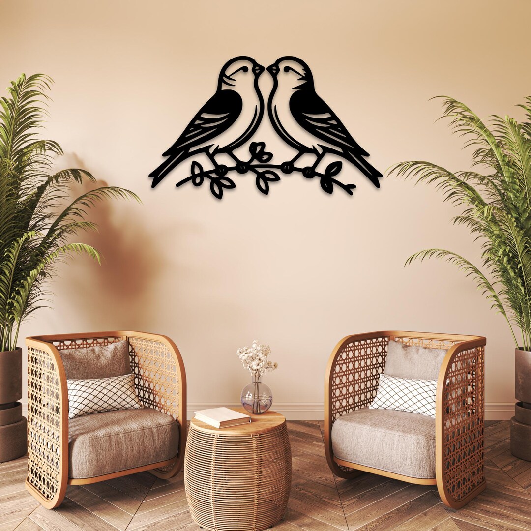 Goldfinch Birds Themed Metal Wall Decor | Natural Birds Wall Decor ...