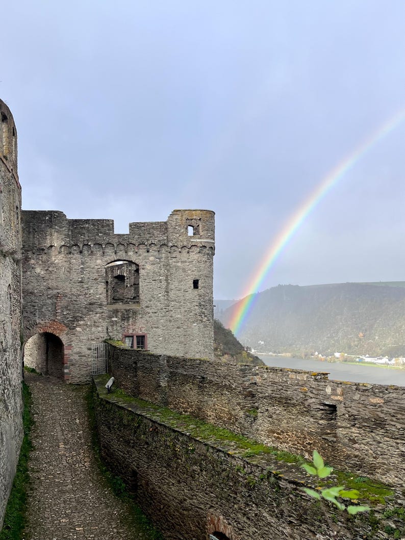 Double Rainbow Castle Ruins Germany - Etsy