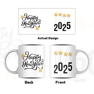2025 NEW YEAR MUG Template - Etsy